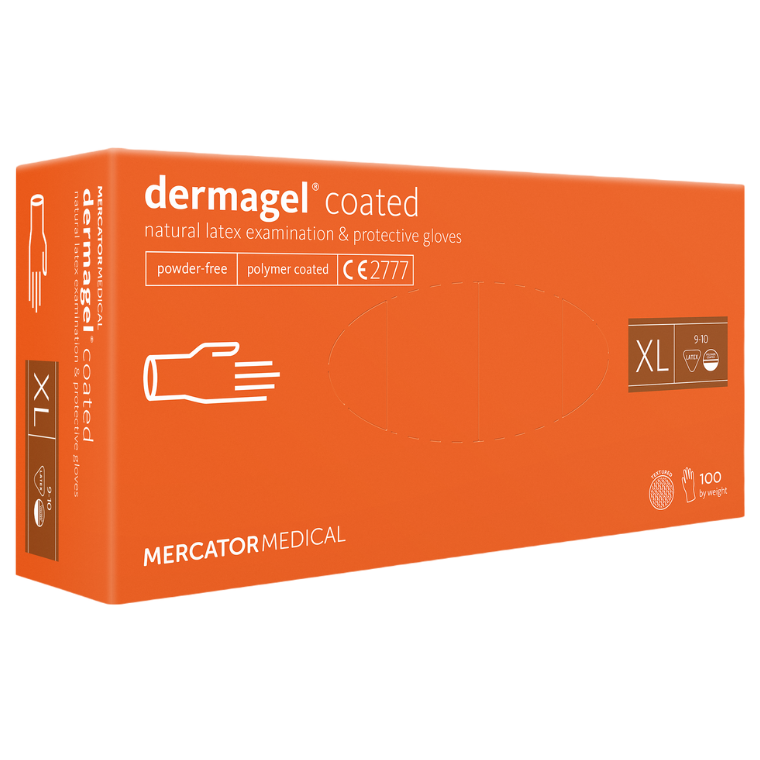 Rękawiczki lateksowe bezpudrowe Dermagel Coated Mercator Medical ... Rękawiczki lateksowe bezpudrowe Dermagel Coated Mercator Medical ...
